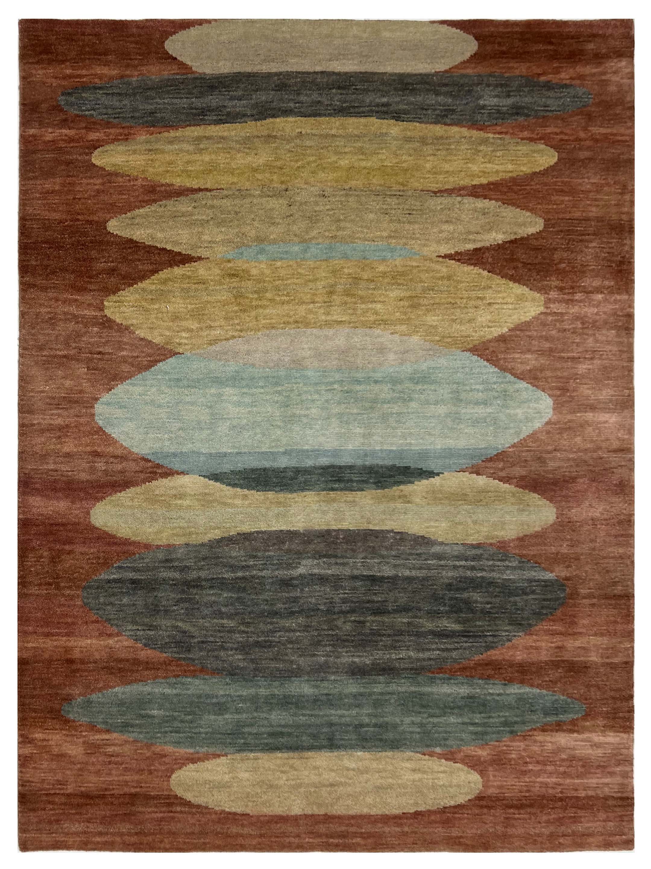 Artisan Flair Rust Multi Knotted Rug – Atlanta Designer Rugs