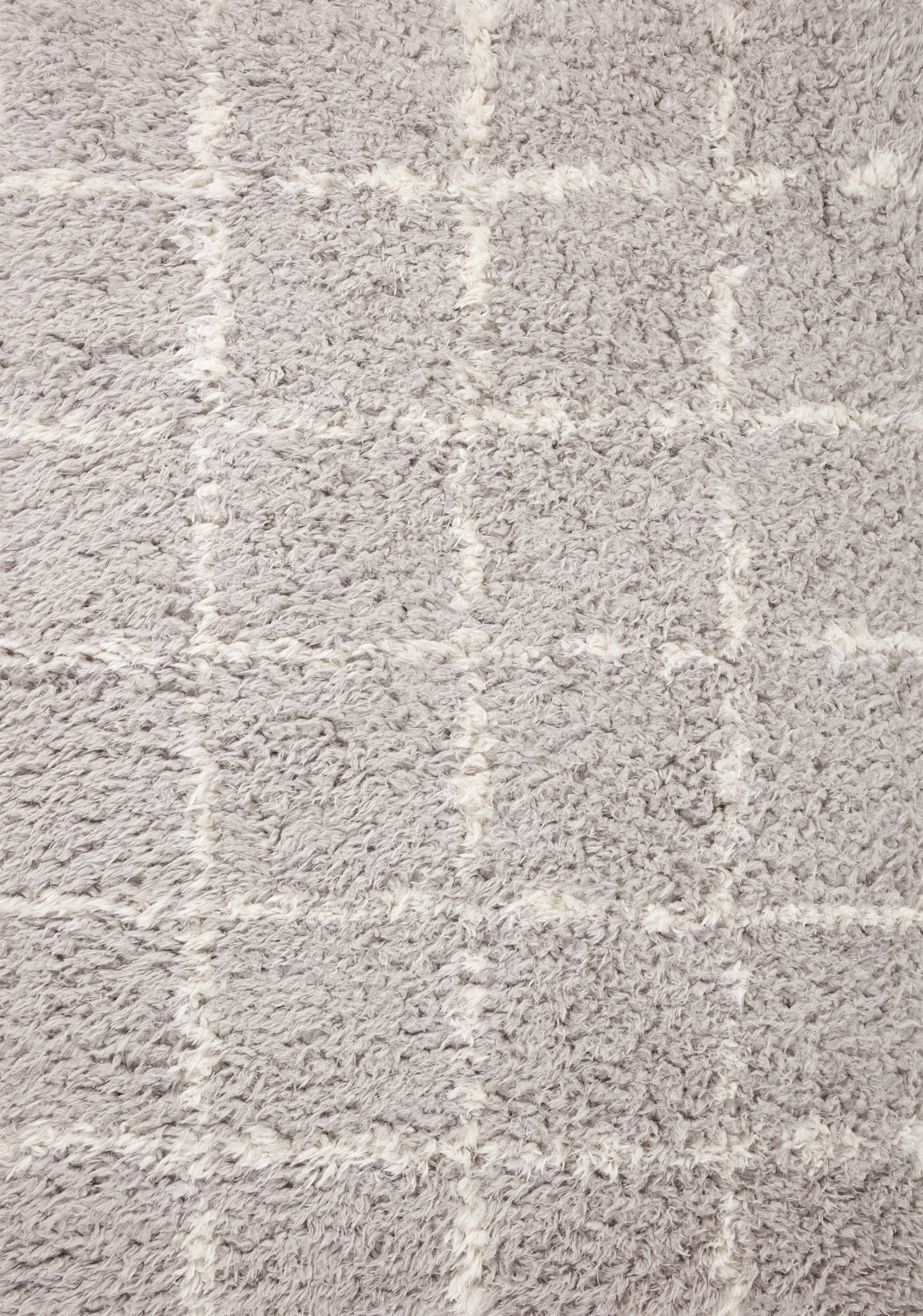 Angela Rose x Loloi Amira AMI-04 Silver Ivory Shag Power Loomed Rug ...