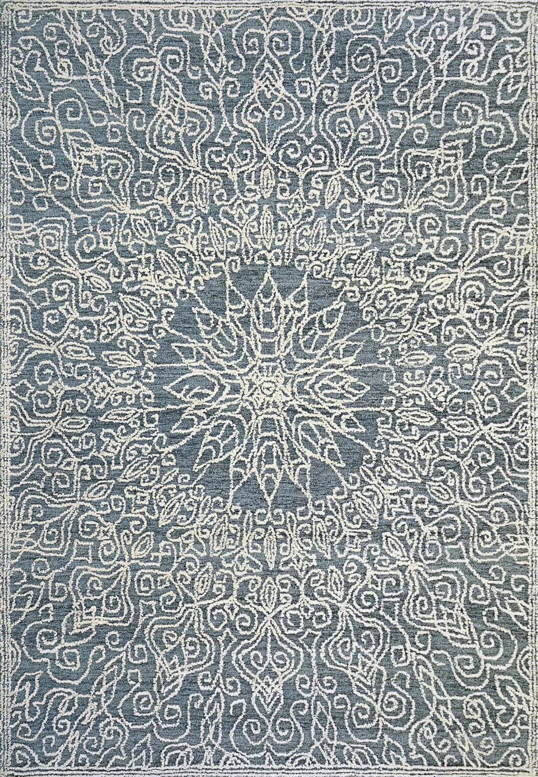 Dynamic Rugs Darcy 1131 Ivory Denim Traditional Handmade Rug – Atlanta ...