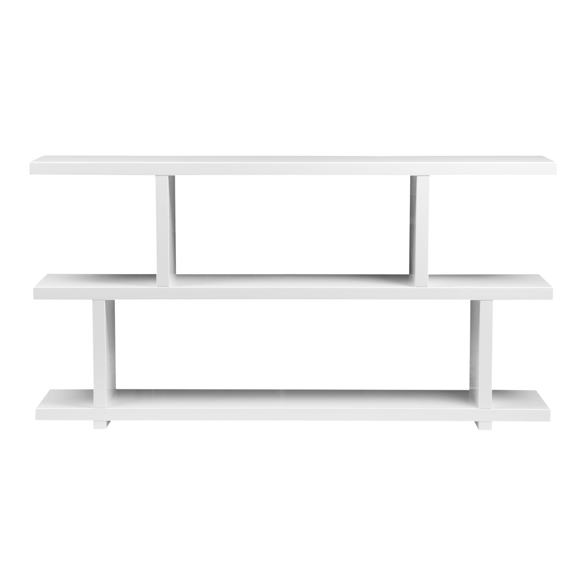 Moes Home Bookshelves Miri White Mid-Century Modern Furniture – Atlanta ...