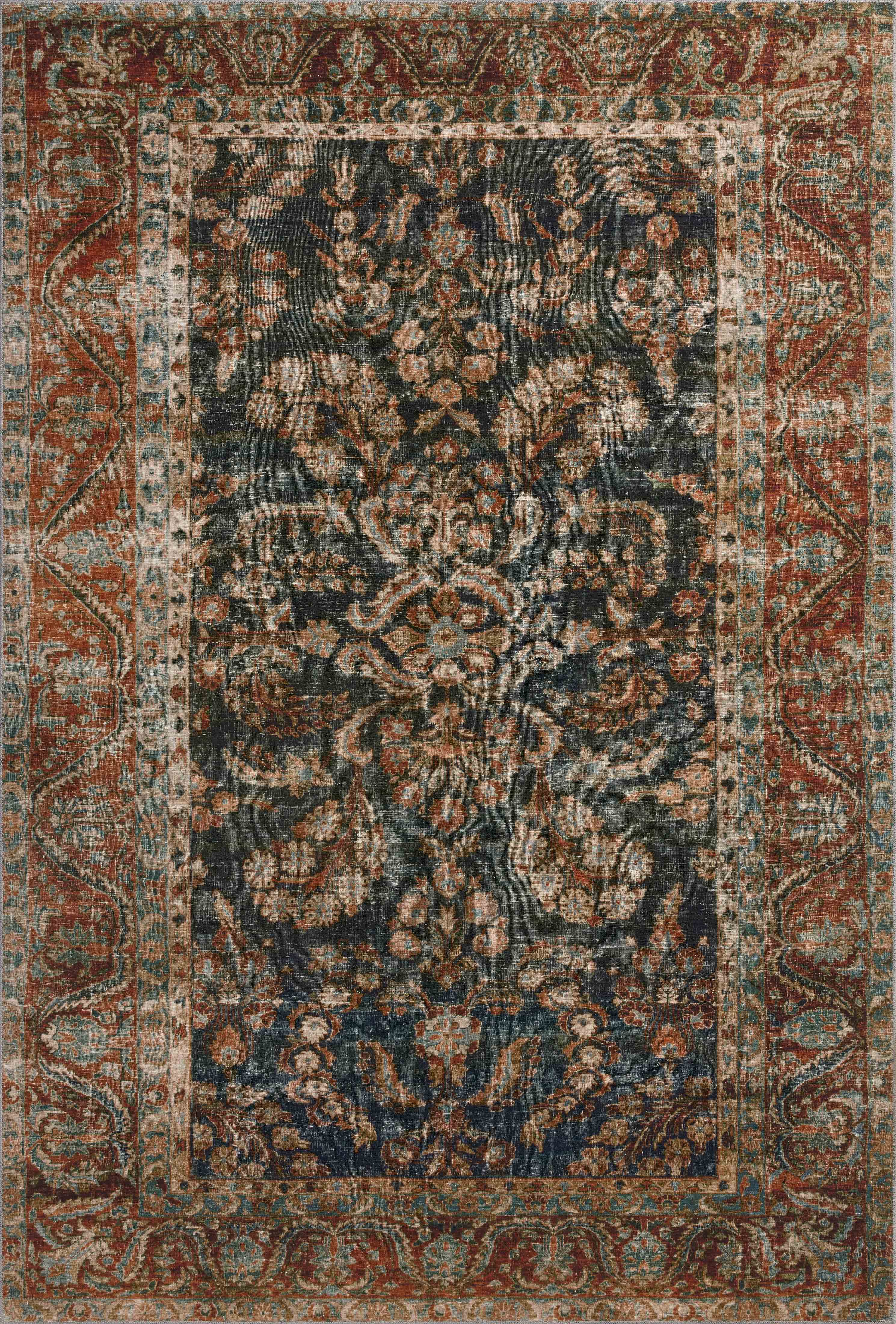 Chris Loves Julia x Loloi Jules JUL-10 Ocean Spice Traditional Power L ...
