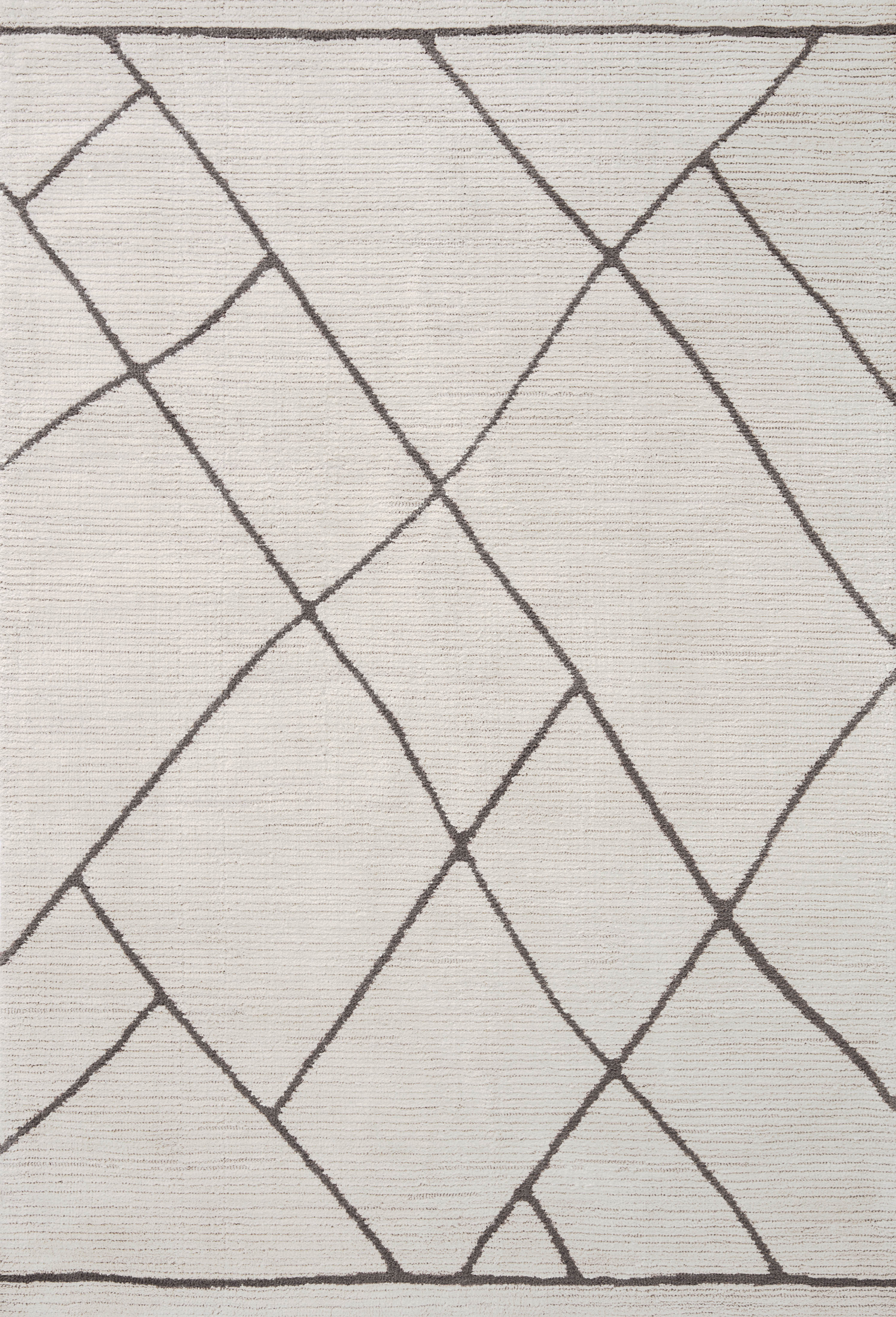 Magnolia Home by Joanna Gaines x Loloi Logan LOG-01 Ivory Charcoal Tra ...