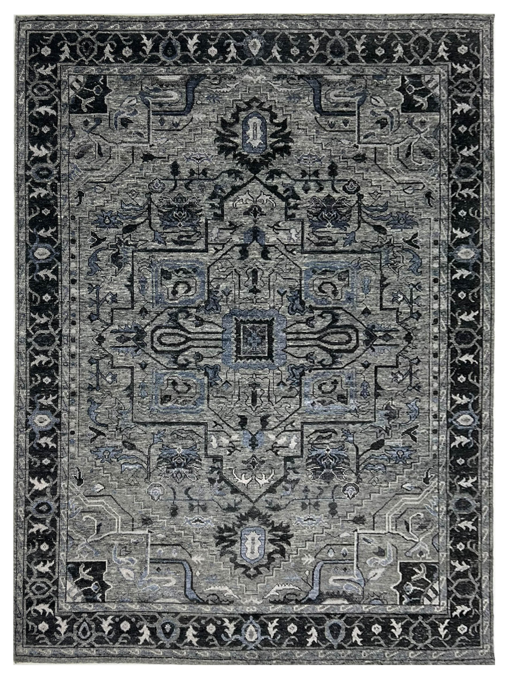 Artisan Nova Grey Iron Contemporary Knotted Rug – Atlanta Designer Rugs