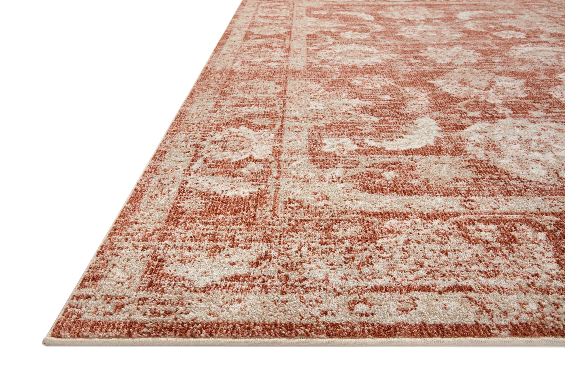 Loloi II Odette ODT-03 Rust Ivory Traditional Power Loomed Rug ...