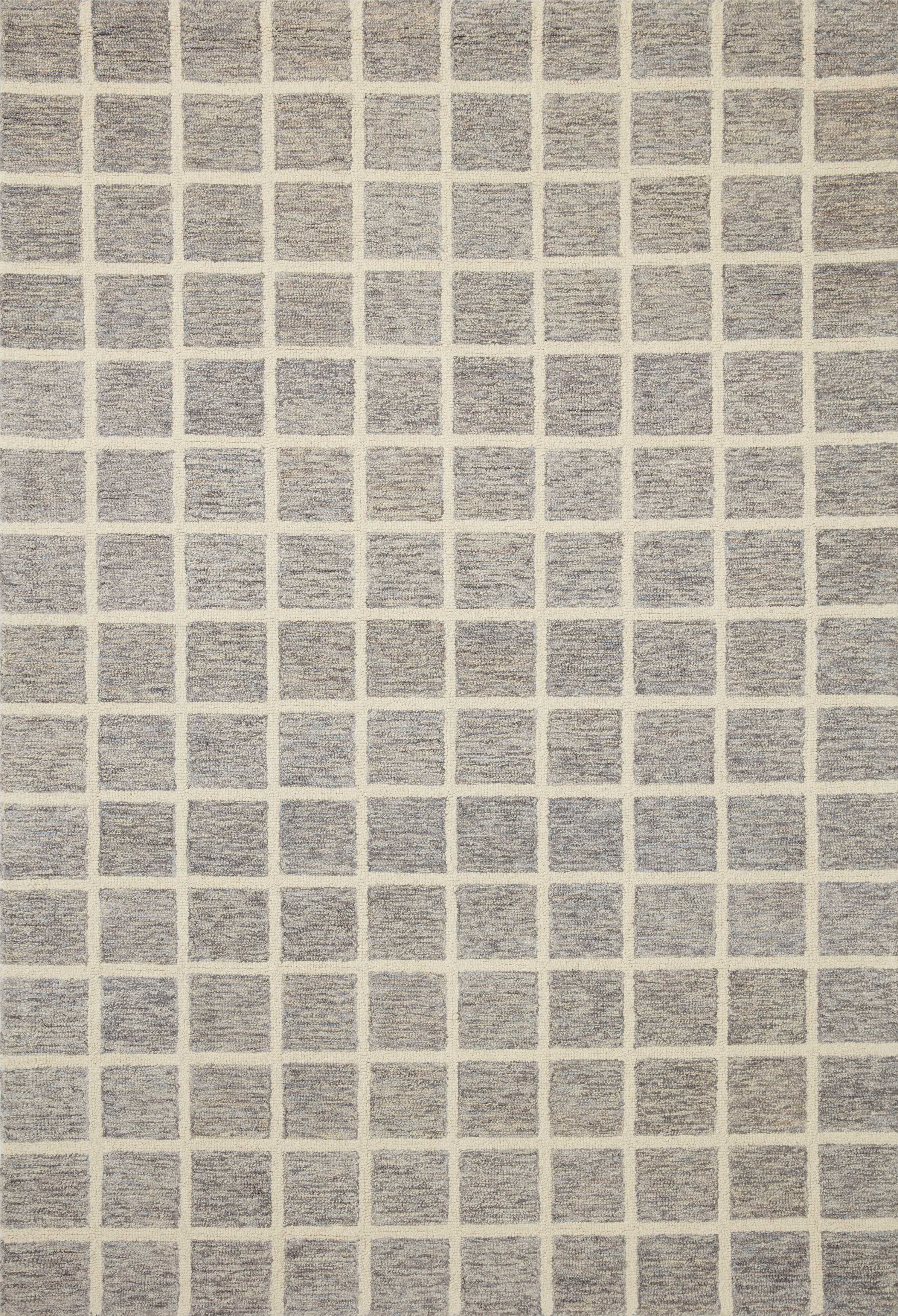 Chris Loves Julia x Loloi Polly POL-05 Slate Ivory Contemporary Hand B ...