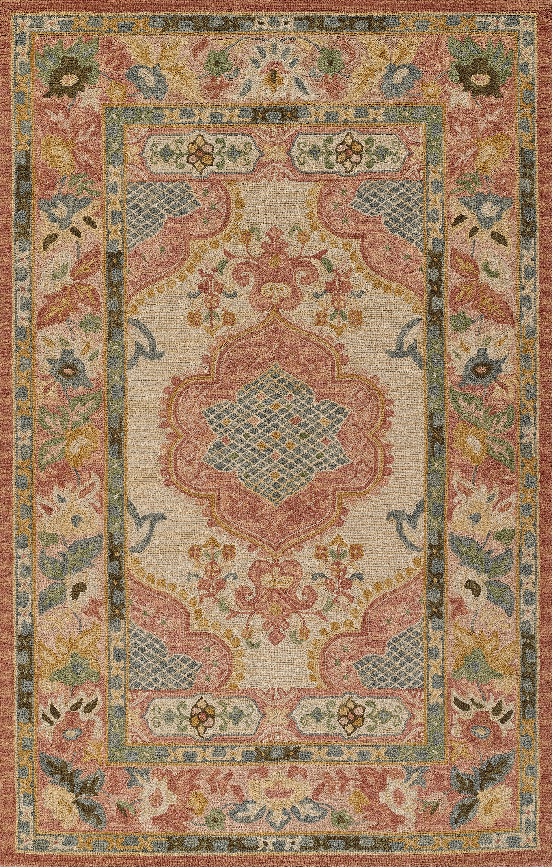 Momeni Tangier TAN21 Rose Traditional Hand Tufted Rug – Atlanta ...