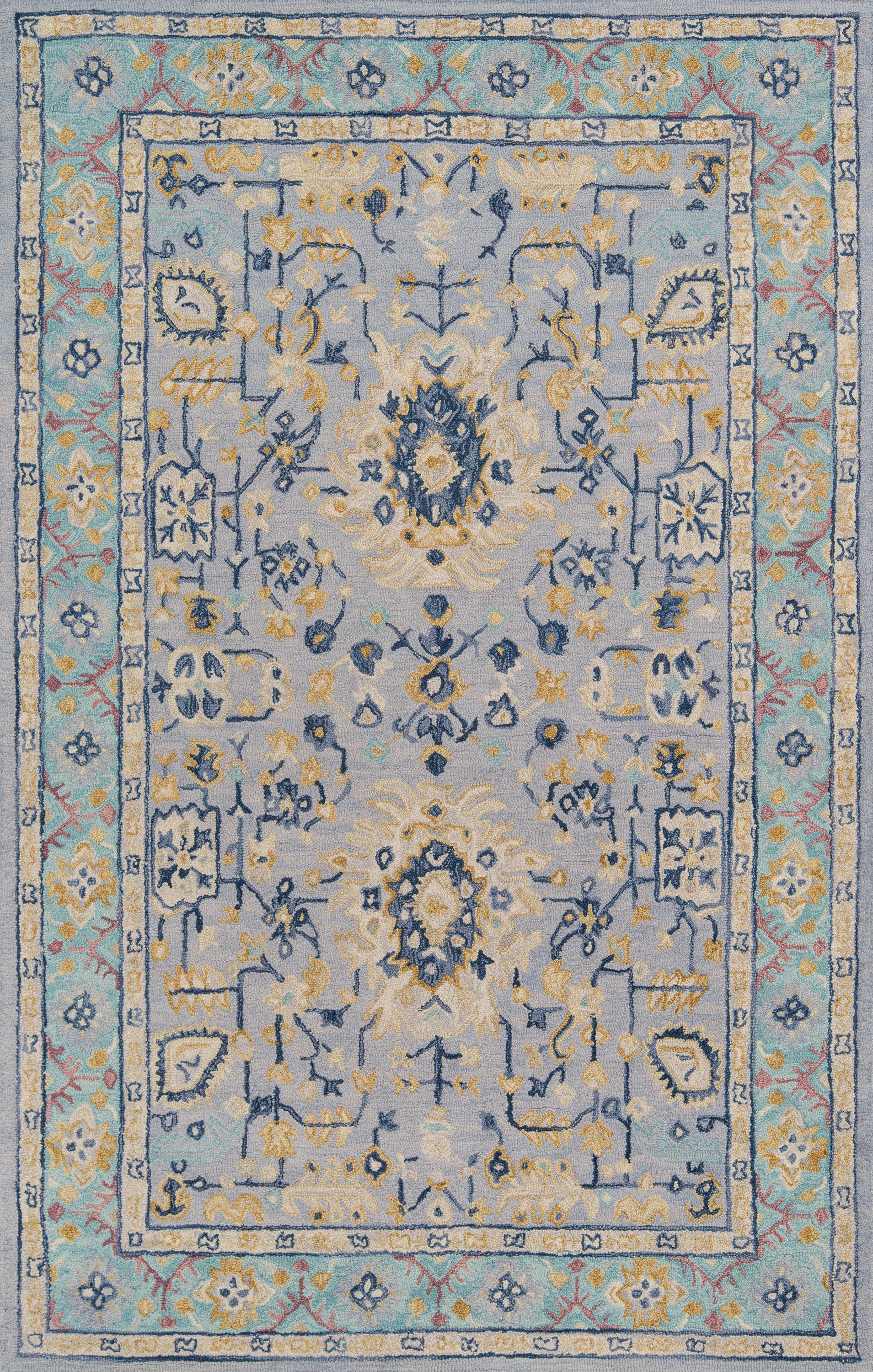 Momeni Tangier TAN30 Blue Traditional Hand Tufted Rug – Atlanta ...