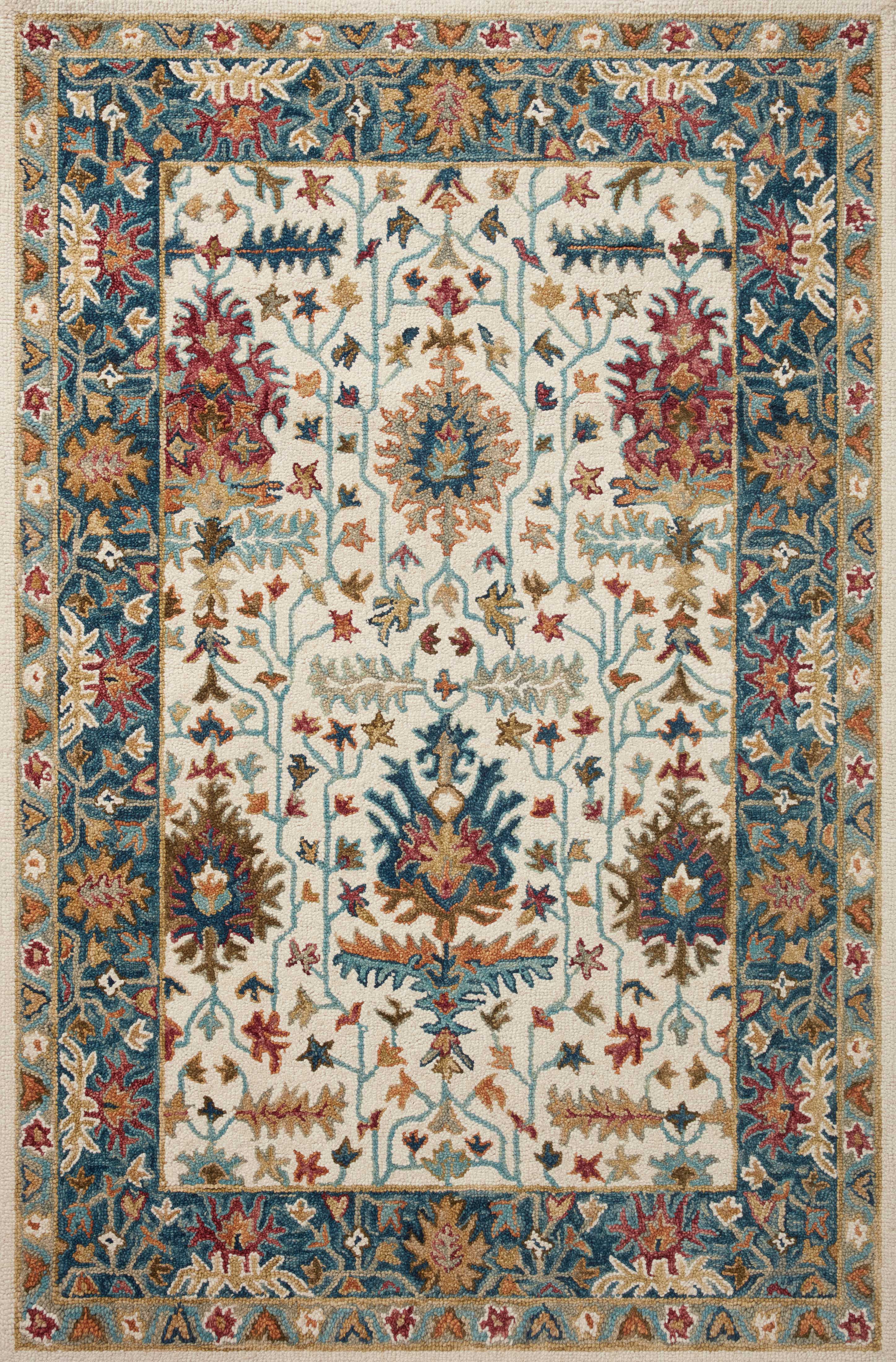 Loloi Victoria VK-23 Ivory Sky Traditional Hooked Rug – Atlanta ...