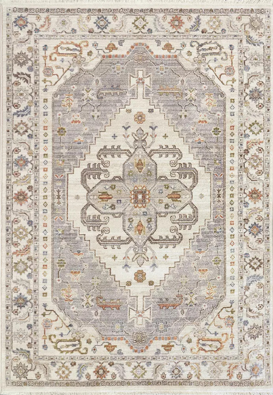 Dynamic Rugs Juno 6884 Cream Grey Multi Traditional Machine-Made Rug ...