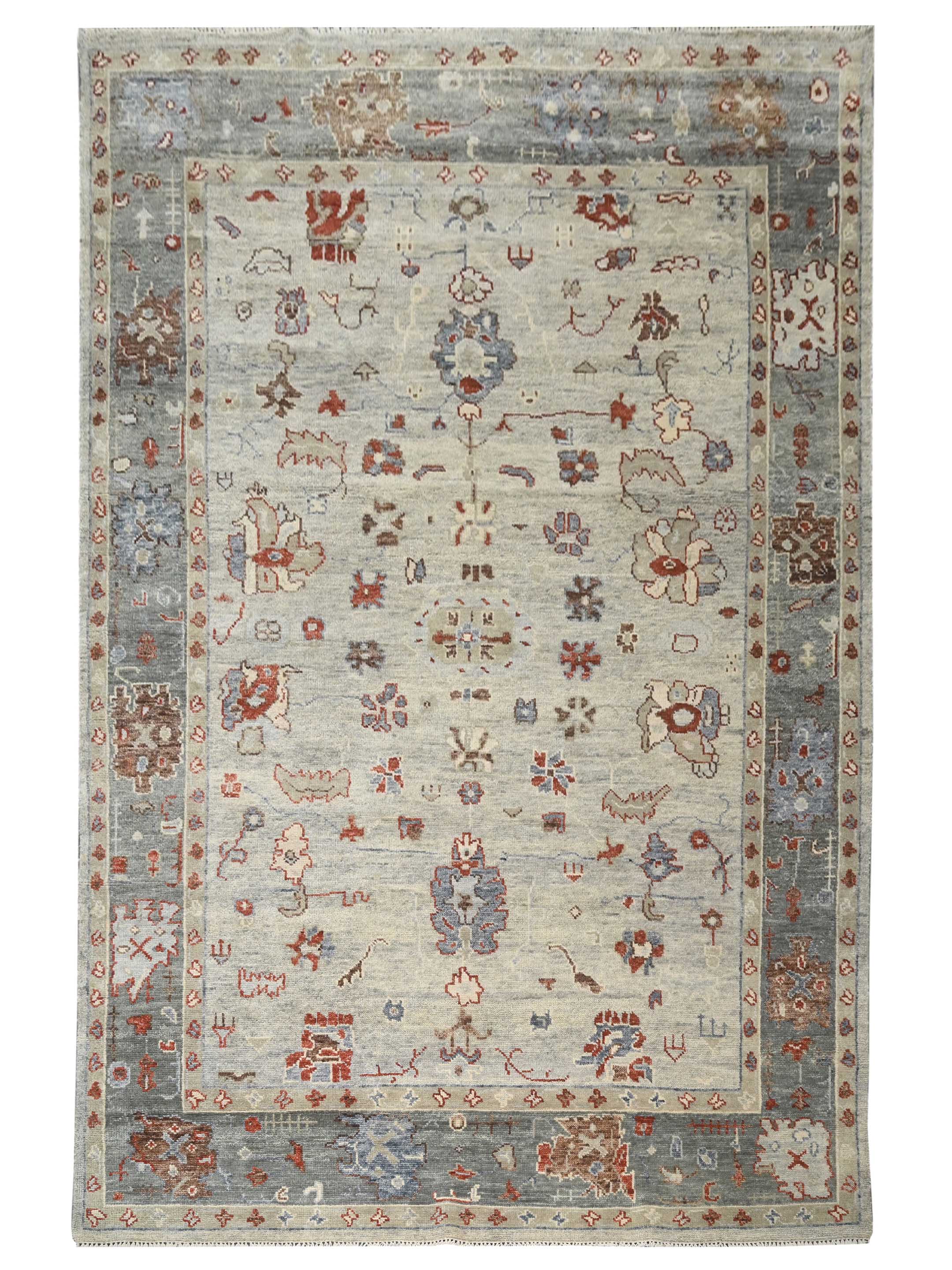 Artisan Bazaar Beige Grey Traditional Knotted Rug – Atlanta Designer Rugs